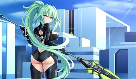 Green Heart Neptunia Vert Neptunia Neptune Series Absurdres
