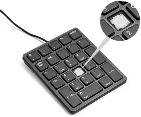 C1331 Qisan Numeric Keypad Mini Slim Keyboard Magicforce For Financial Cashier Securities