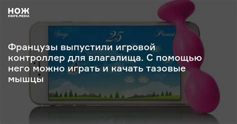 Французы выпустили игровой контроллер для влагалища С помощью него можно играть и качать
