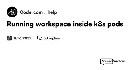Running Workspace Inside K8s Pods