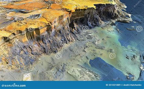 Aerial Gis Visualization Of An Urban Riverfront Featuring Lidar Data Of Elevation Docks And