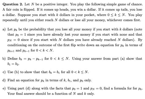Solved Question Let N Be A Positive Integer You Play The Chegg
