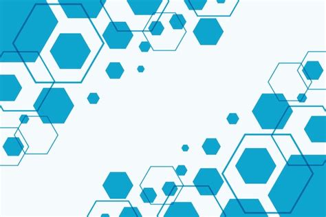 Premium Vector Hexagonal Shape Abstract Background Design