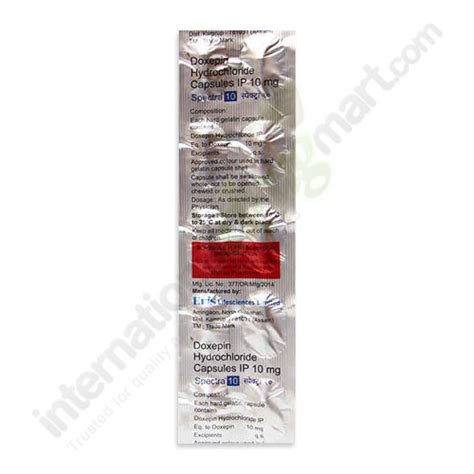 Buy Doxepin Hcl 10mg Capsule At Cheap Price Idm