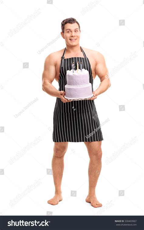 Full Length Portrait Naked Chef Black Stock Photo Shutterstock