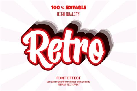 Premium Vector Modern 3d Text Effect Editable Font Effect