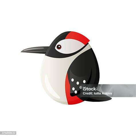 양식에 일치 된 딱따구리 벡터 일러스트 레이 션은 흰색 배경에 고립 되어 있습니다 귀여운에 대한 스톡 벡터 아트 및 기타 이미지