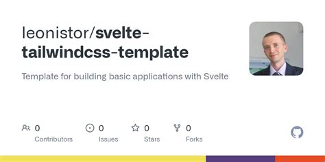 Github Leonistorsvelte Tailwindcss Template Template For Building Basic Applications With Svelte