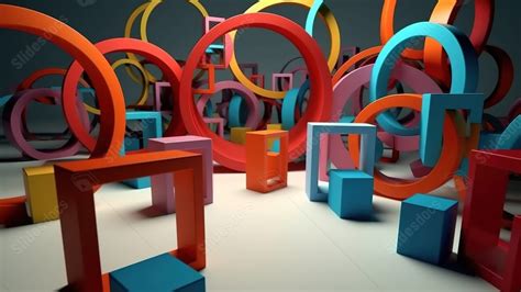 Computer Generated Geometric Shapes Powerpoint Background For Free Download Slidesdocs