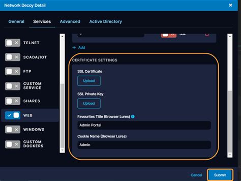 Configuring Services On A Network Decoy Zscaler