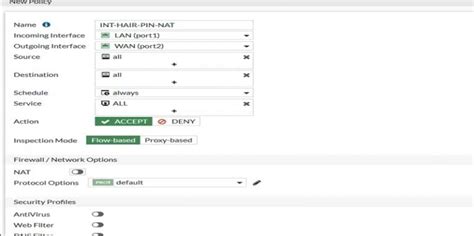 Nat Reflection Fortigate Firewall Network Interview