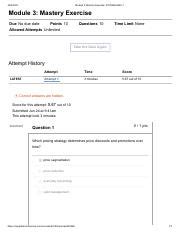 Module Mastery Exercise SD MKG Pdf Module