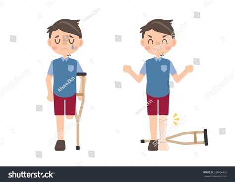 Prosthetic Leg Man Body Illustration Vector Shutterstock
