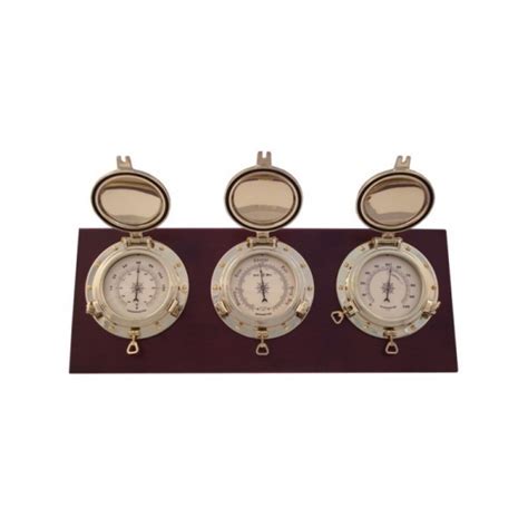 Estación Meteorológica Con Termómetro Higrómetro Y Barómetro