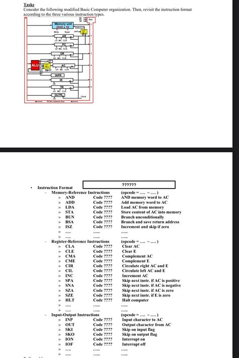 Solved Tasks Consider The Following Modified Basic Computer