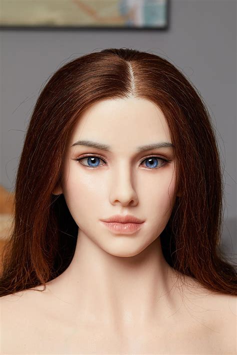 Usbbdoll Silicone Sex Doll Single Silicone Sex Doll Head With Hair Implanted Usbbdoll