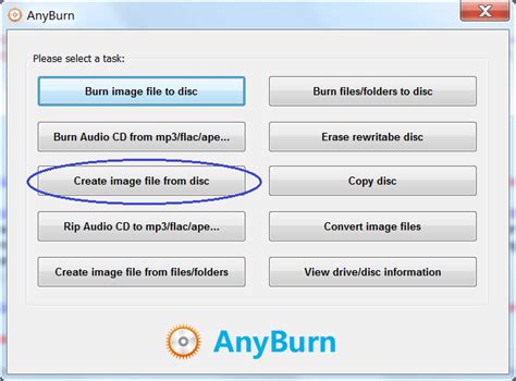 Create Image File From CD DVD Or Blu Ray Disc