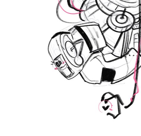 Wow You REALLY Know How To Make A Robot Happy Draw Glados In Love D