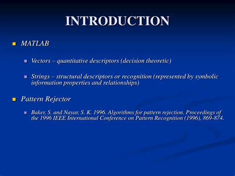 Ppt Gis Pattern Recognition And Rejection Analysis Using Matlab Powerpoint Presentation Id