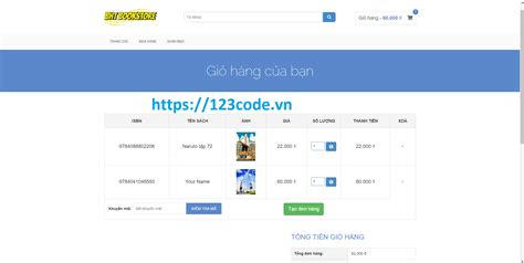 code website bán sách online php thuần bookstore php