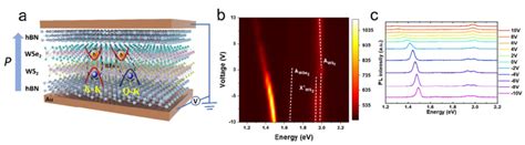 Fig S5 A The Schematic Of The Gate Voltage Dependent Pl Measurement