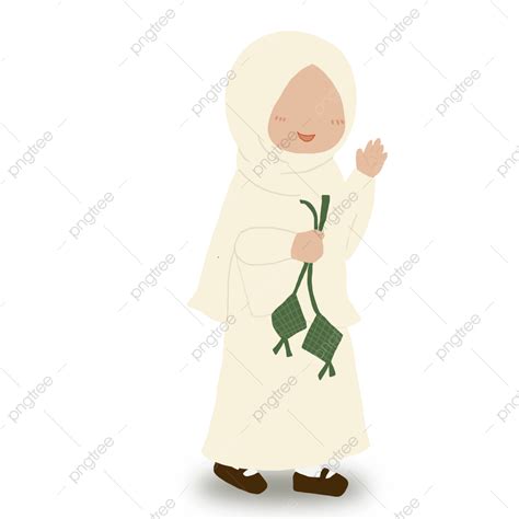 Ied Fitr Png Image Illustration Muslimah On Ied Fitr Ied Adha Muslimah Png Image For Free