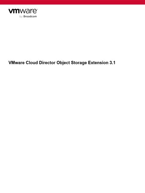 Vmware Cloud Director Object Storage Extension 3 1 Pdf Cloud Computing Backup
