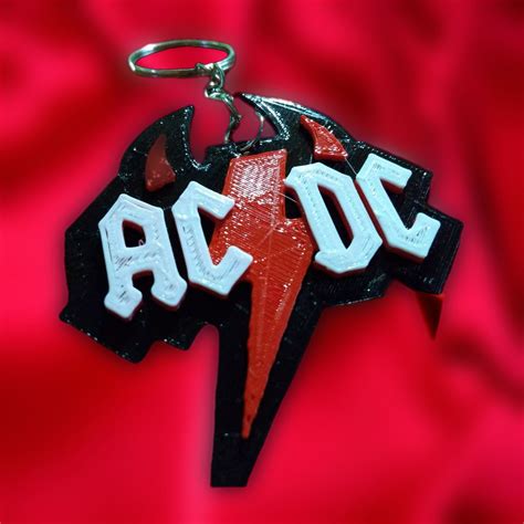 Stl File Acdc Keychain 🗝️・3d Printer Model To Download・cults