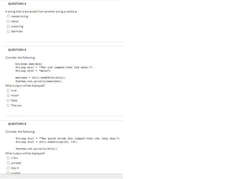 Solved Question 1 Consider The Following Stringtokenizer