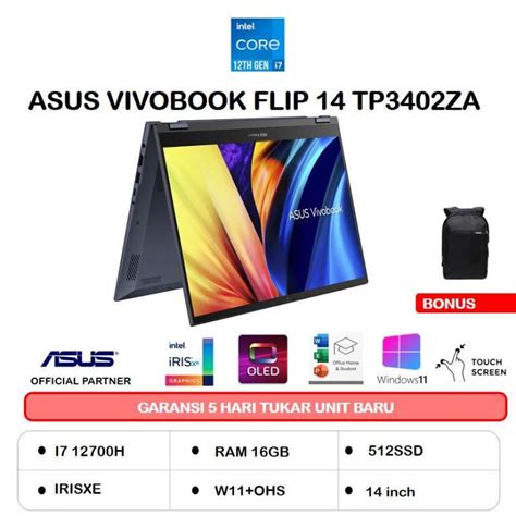 Jual Asus Vivobook Flip Tp Za Oled Core I H Touch W Ohs Di Seller Super Laris