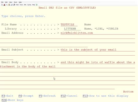 Email An Ibm I File As A Csv Nick Litten Ibm I As400 Iseries Software Developer