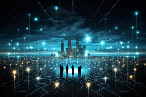 Premium Ai Image Quantum Internet And Communication Concepts