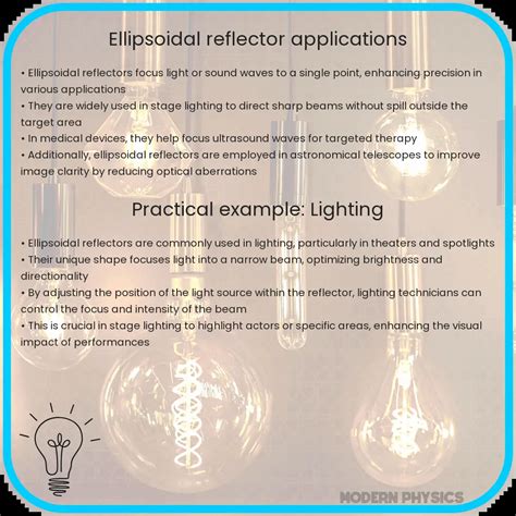 Ellipsoidal Reflector Uses Lighting Imaging And Focusing