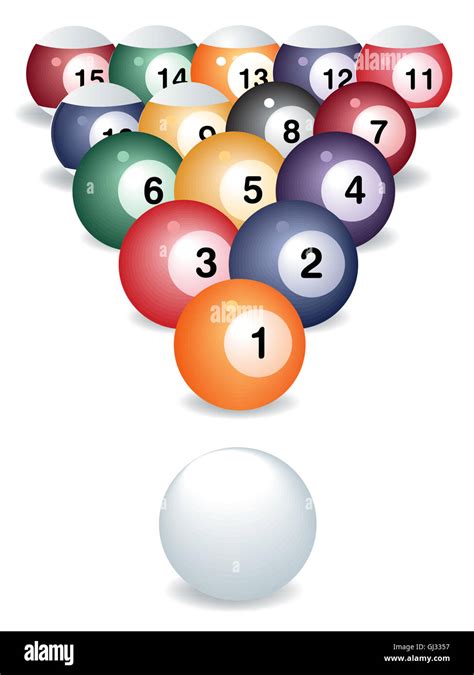 Pool Game Balls Stock Photo Alamy