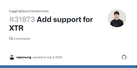 Add Support For Xtr Issue Huggingface Transformers Github