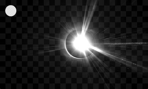 투명한 배경에 조명 효과 프리미엄 Psd 파일