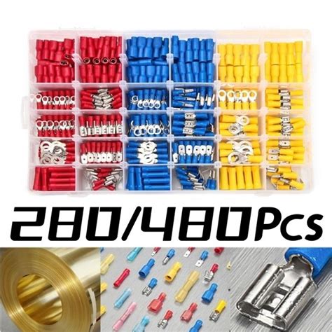 280480pcsboxed Electrical Assorted Insulated Wire Cable Terminal