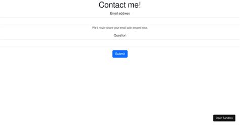 Form Codesandbox Form Codesandbox