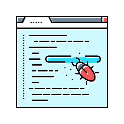 Debugging Code Software Color Icon Vector Illustration 35273314 Vector
