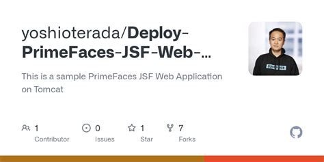 GitHub Yoshioterada Deploy PrimeFaces JSF Web App On Tomcat 9 0 This Is A Sample PrimeFaces