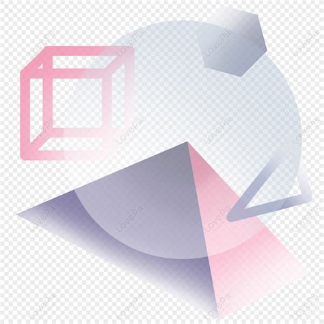 기하학적 그라디언트 Png 일러스트 무료 다운로드 Lovepik