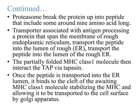 Antigen Processing And Presentation Pptx