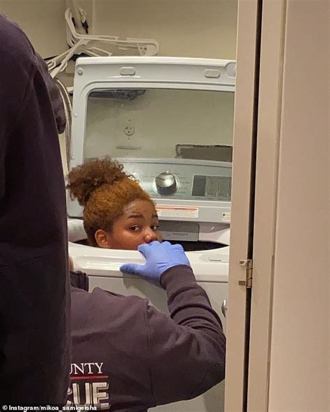 Woman Gets Stuck Inside Her Washing Machine During A Game Of Hide And