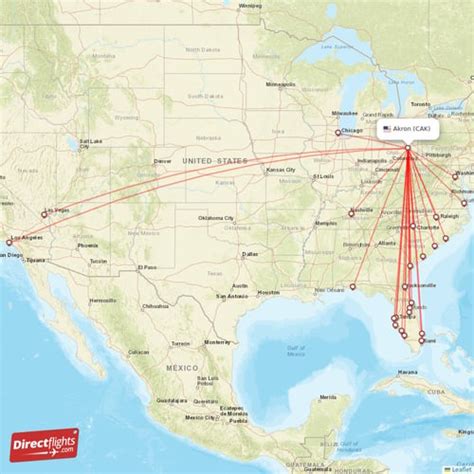 Direct Flights From Akron 23 Destinations Cak Usa