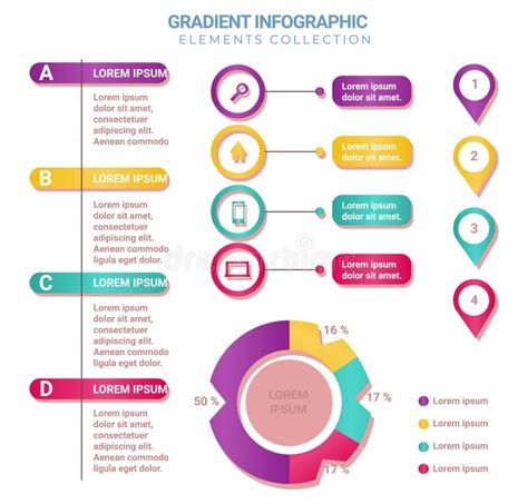 Infographic Elements Data Visualization Design Template Stock Illustration Illustration Of