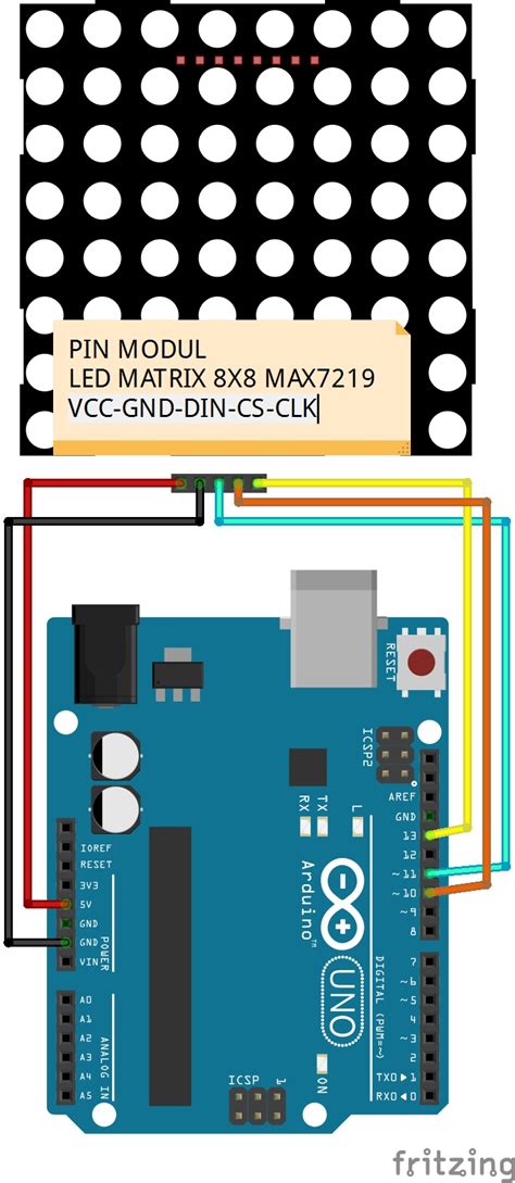 Modul Led Matrix 8x8 Max7219 Dan Arduino Gado Gadonya Yopi Ardinal