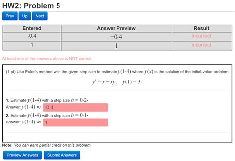 Solved Use Euler S Method With The Given Step Size To Chegg