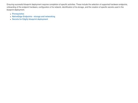 Day 0 Prerequisite Preparation Dell Nativeedge With Edy Blueprint Guide Dell