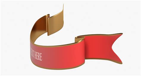 배너 리본 5 3d 모델 29 3ds Fbx Obj Max Free3d