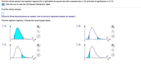Solved Find The Critical Value S And Rejection Region S